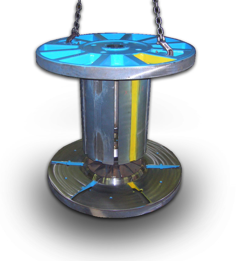 Collapsible Reels for steel wire coiling and spooling operations for ...